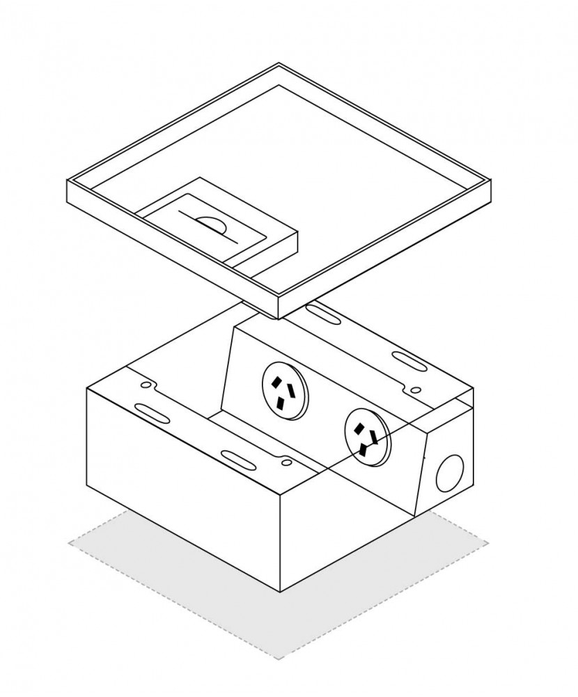Recessed Lid Floor Boxes.