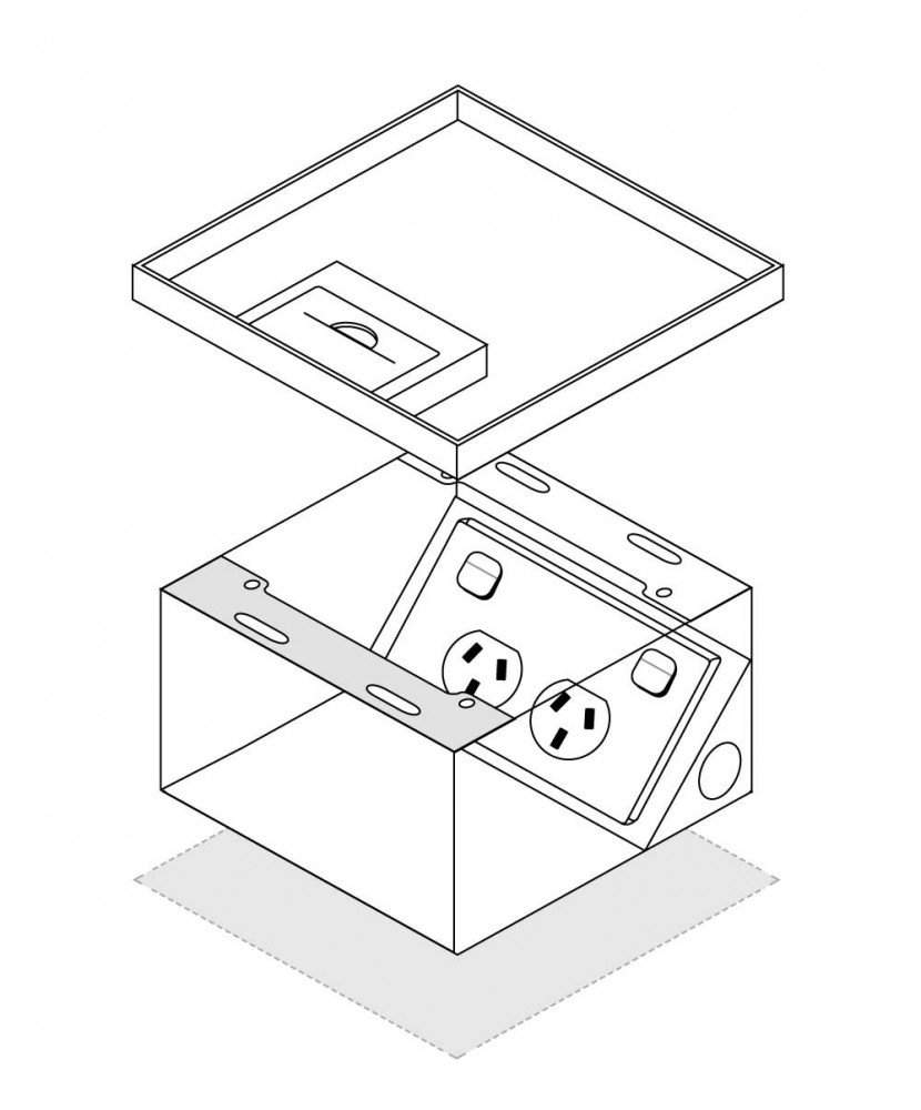 Recessed Lid Floor Boxes.
