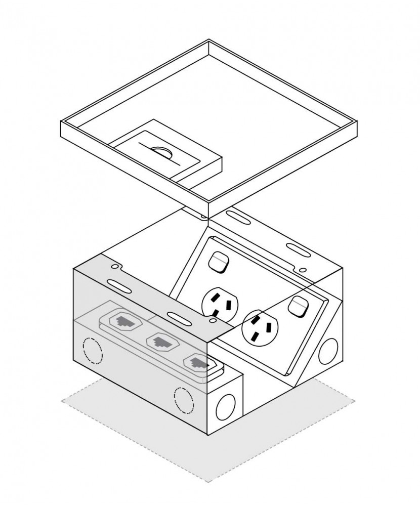 Recessed Lid Floor Boxes.