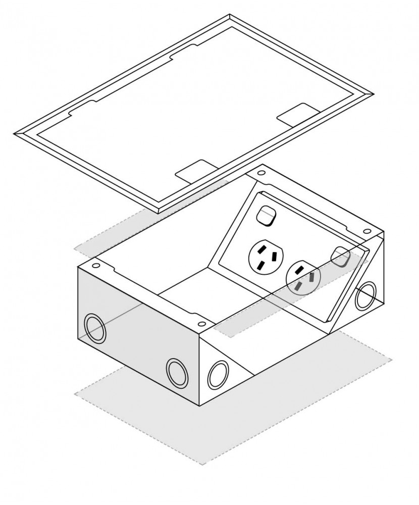 FFOB-144 Floor Box 1 Standard DGPO