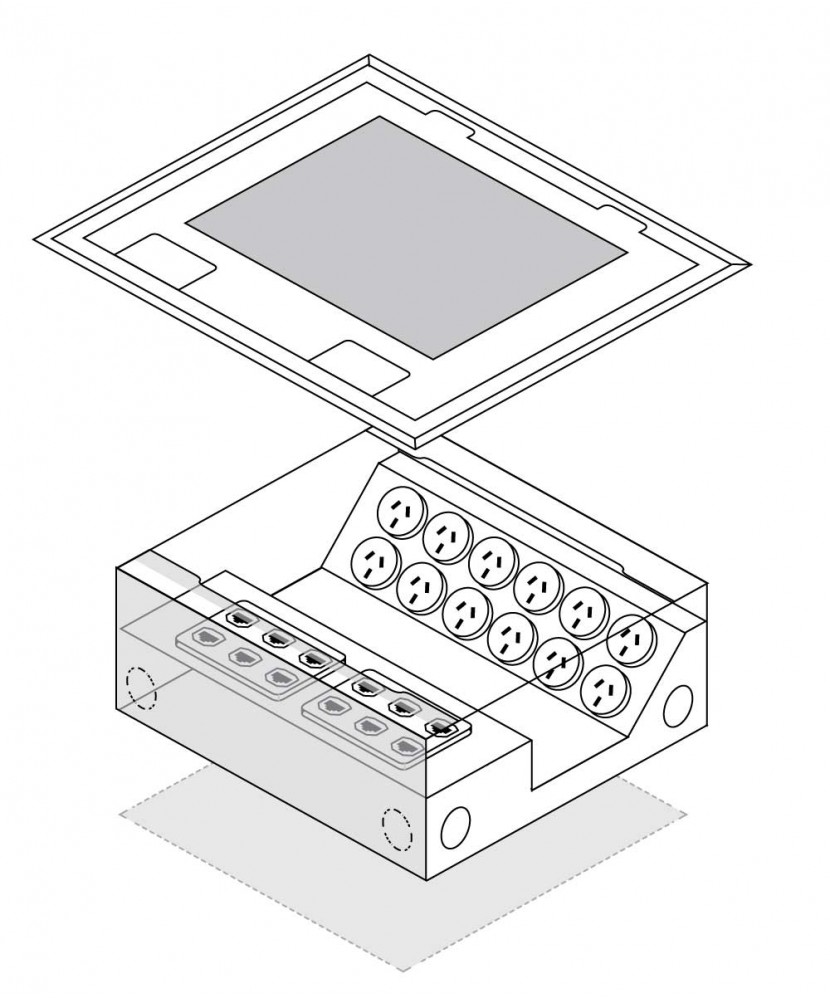 POP UP 2 X 10Amp AUTO SWITCHED GPO OUTLET