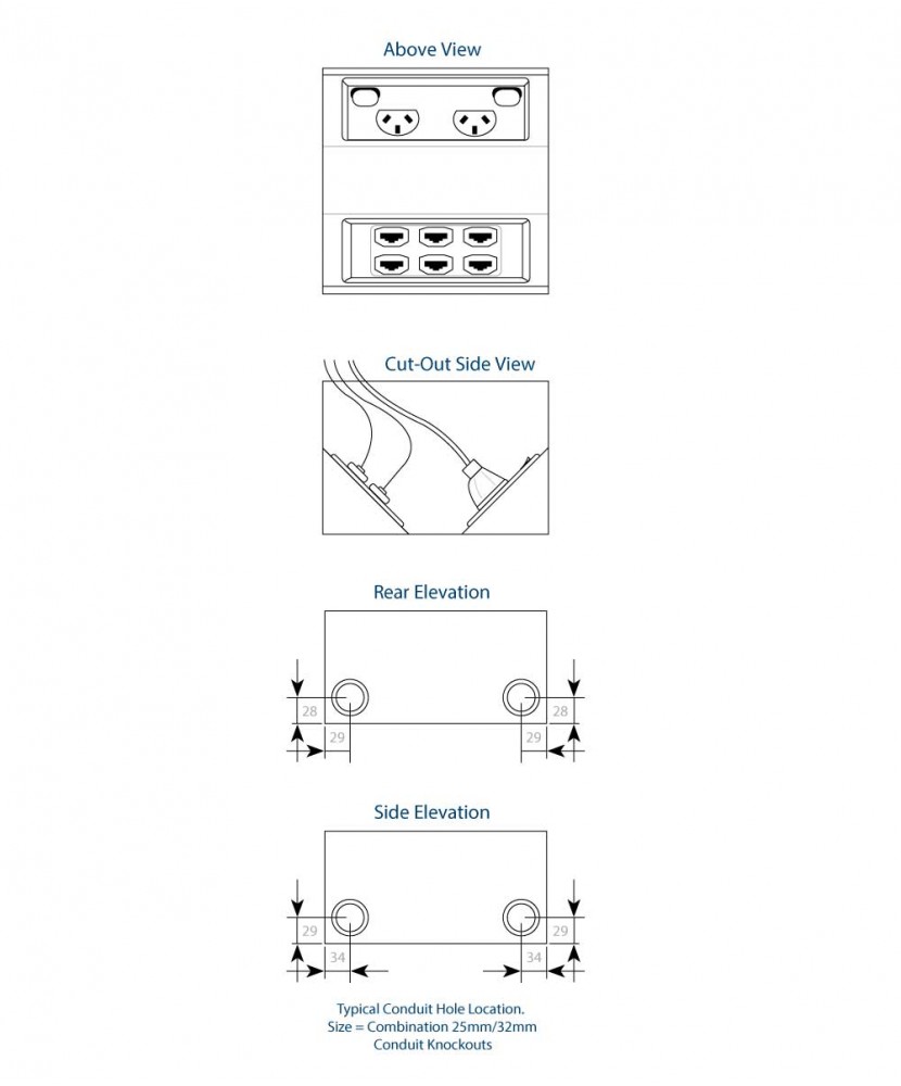 FFOB-520 1x DGPO OUTLET 6 X SINGLE DATA