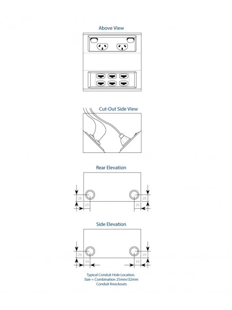 FFOB-520 1x DGPO OUTLET 6 X SINGLE DATA