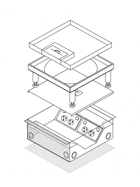 FFOB-550 4 X 10amp DGPO OUTLET