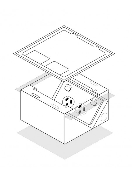 FFOB-145 Floor Box 1 Standard DGPO