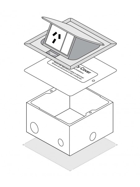 1 X 10Amp AUTO SWITCHED GPO OUTLET
