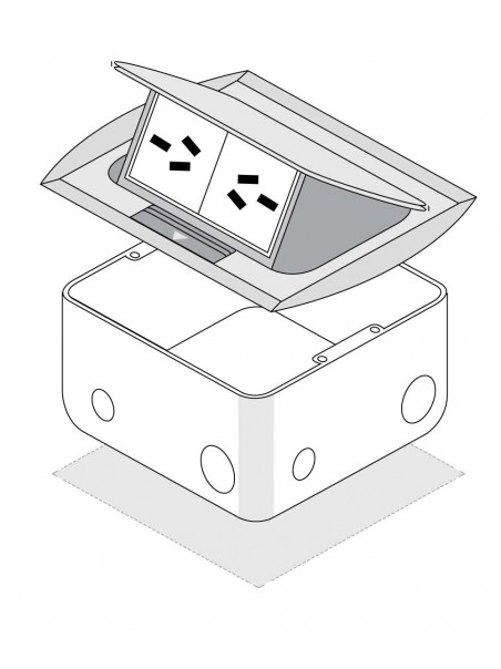 POP UP 2 X 10Amp AUTO SWITCHED GPO OUTLET