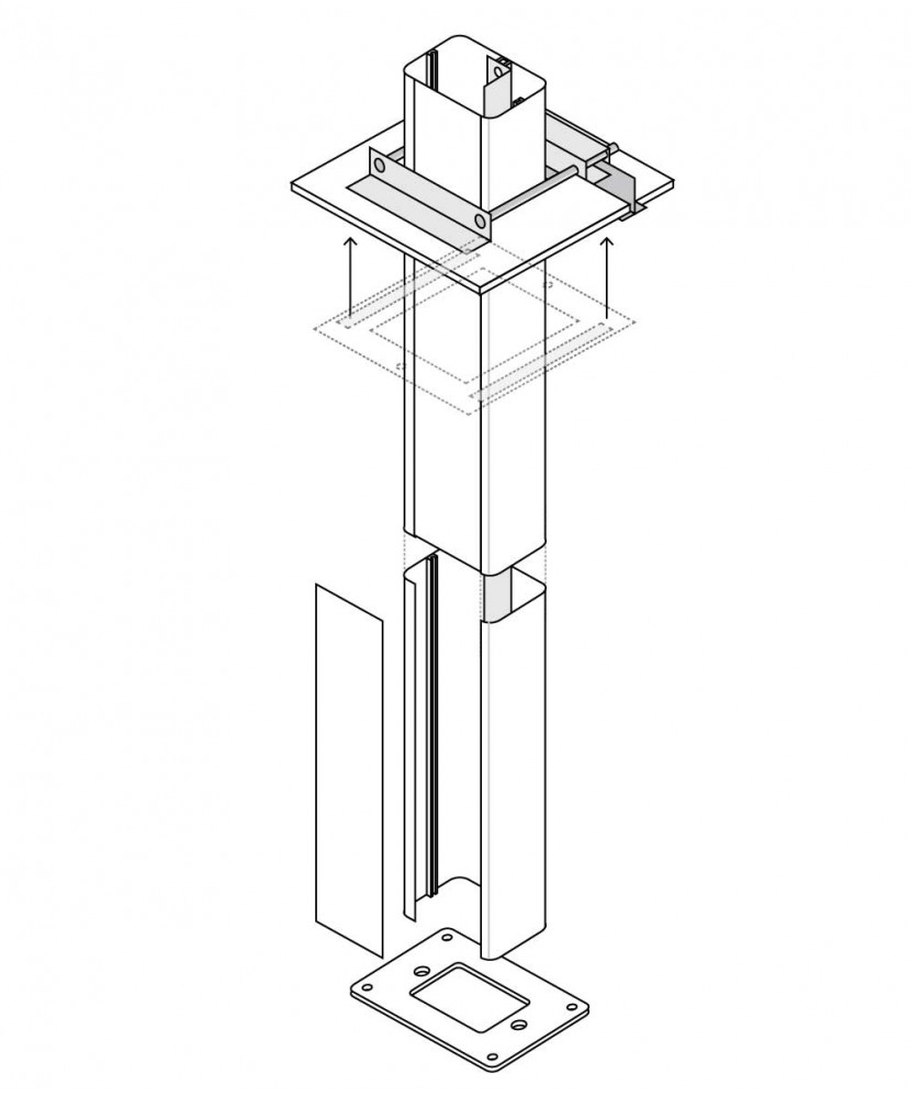 Ridged Service Columns